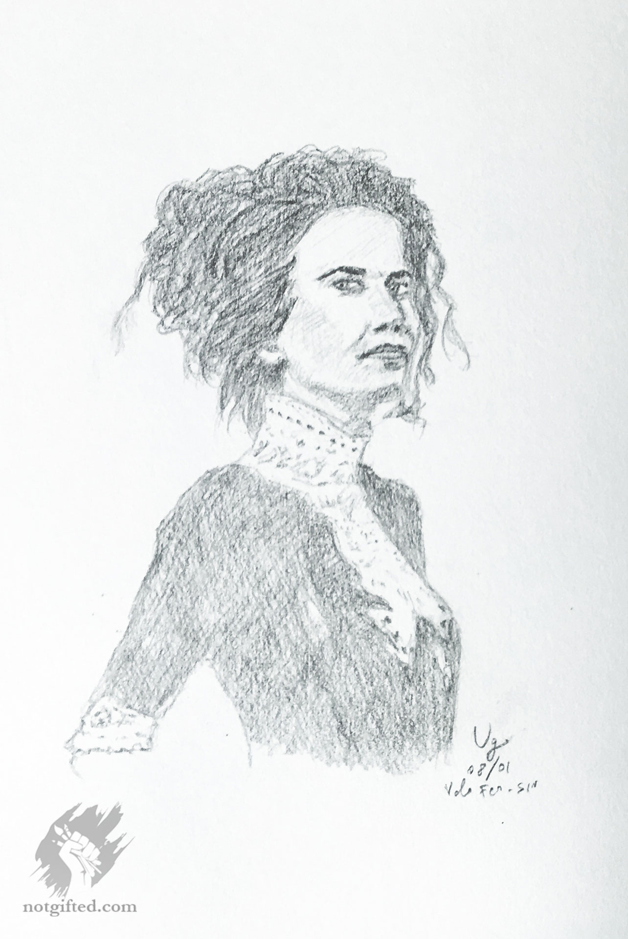 Eva Green drawing - Penny Dreadful - NotGifted